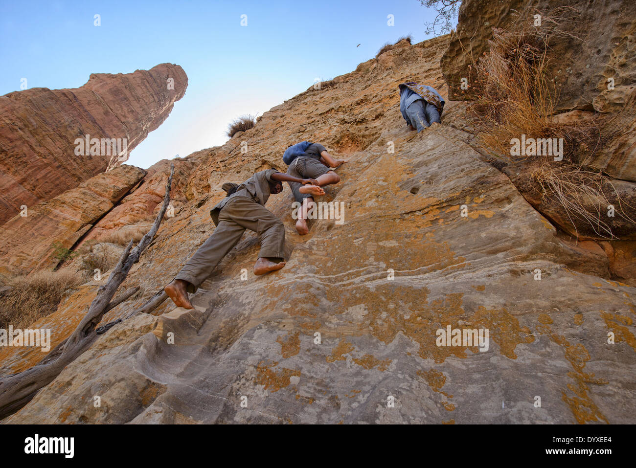 rock climbing to the Abuna Yemata Guh rock church and Gheralta Range in ...