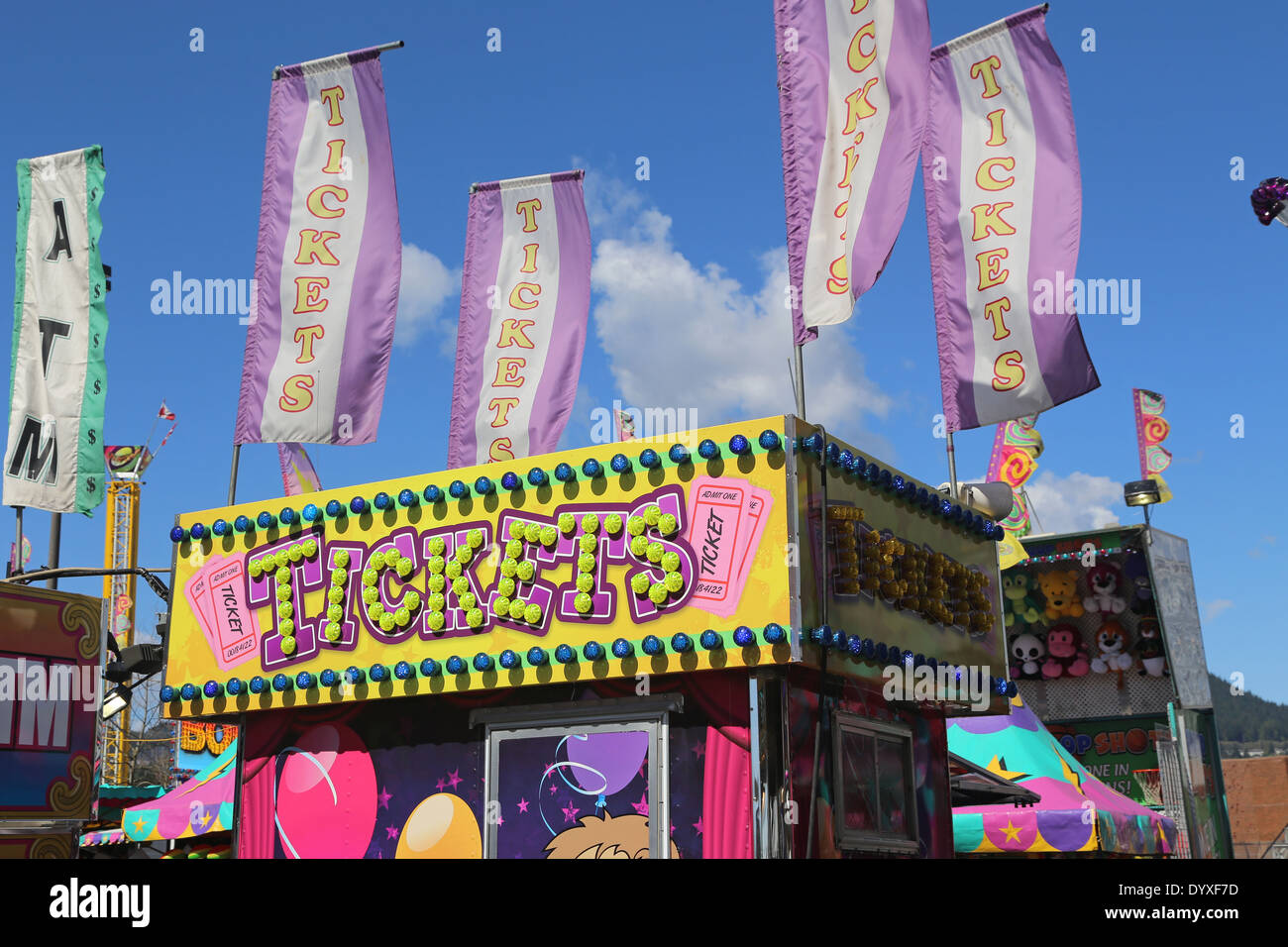 Amusement park ticket booth hi-res stock photography and images - Alamy