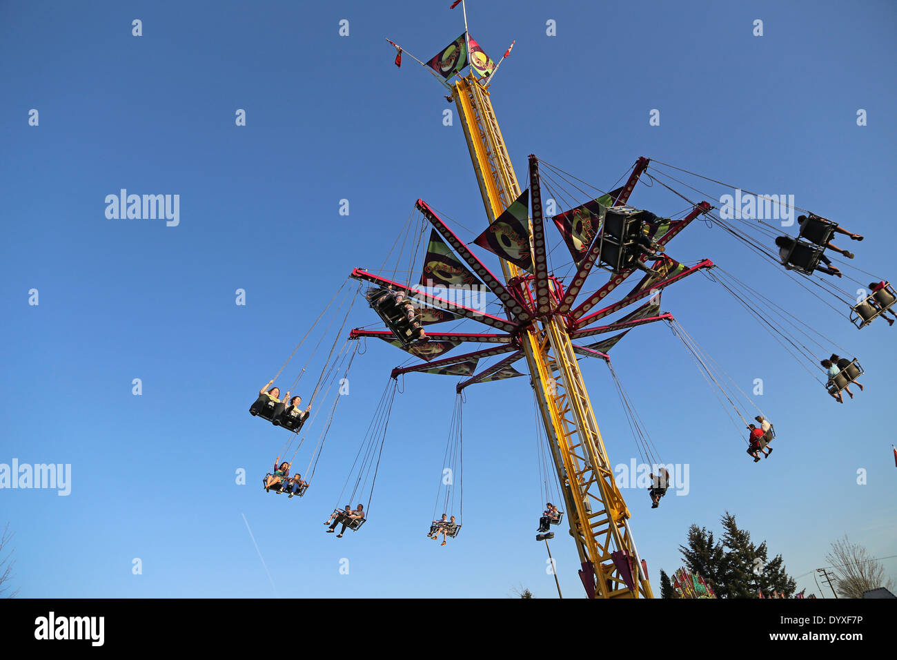 Chain swing carousel hi-res stock photography and images - Alamy