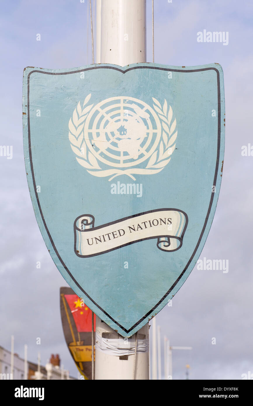 Official seal and emblem of the united nations hi-res stock photography ...