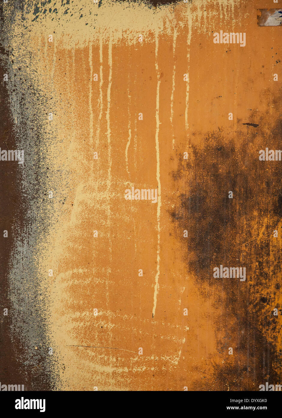 An interesting texture on an old painted metal machine Stock Photo - Alamy