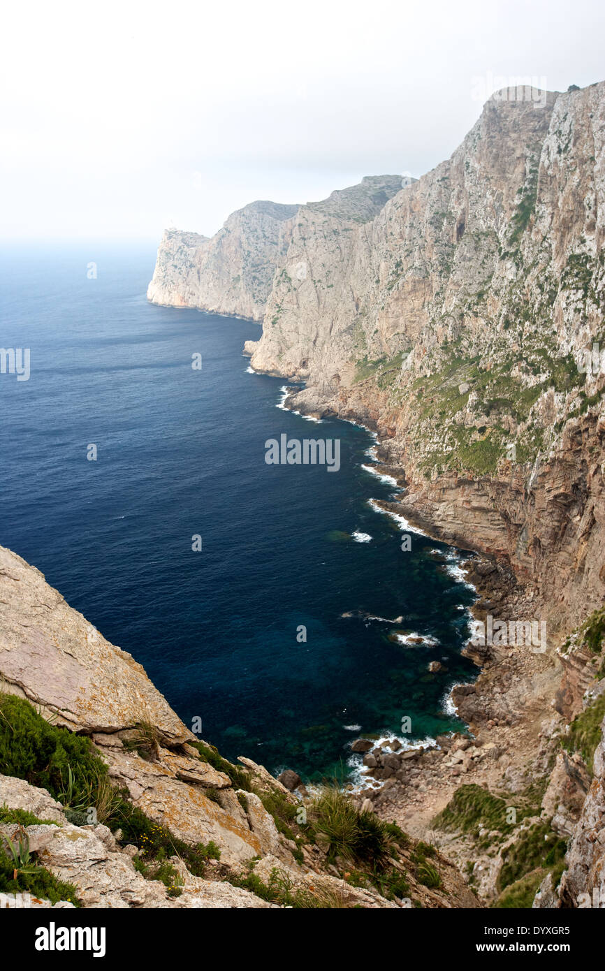 Europe Mediterranean Mallorca west sea coast Cap de Formentor height ...