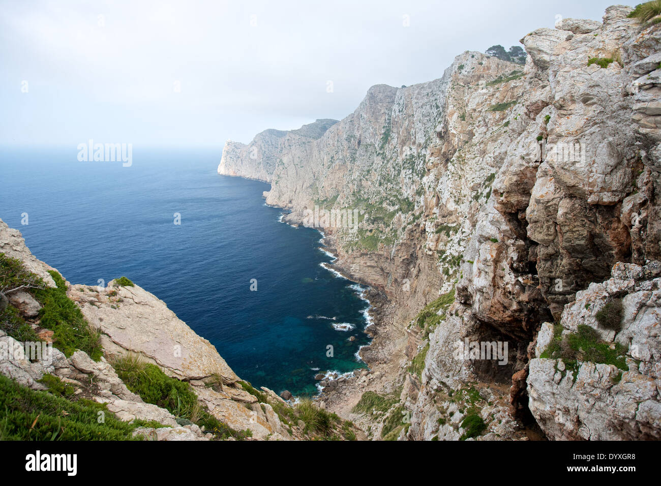 Europe Mediterranean Mallorca west sea coast Cap de Formentor height ...