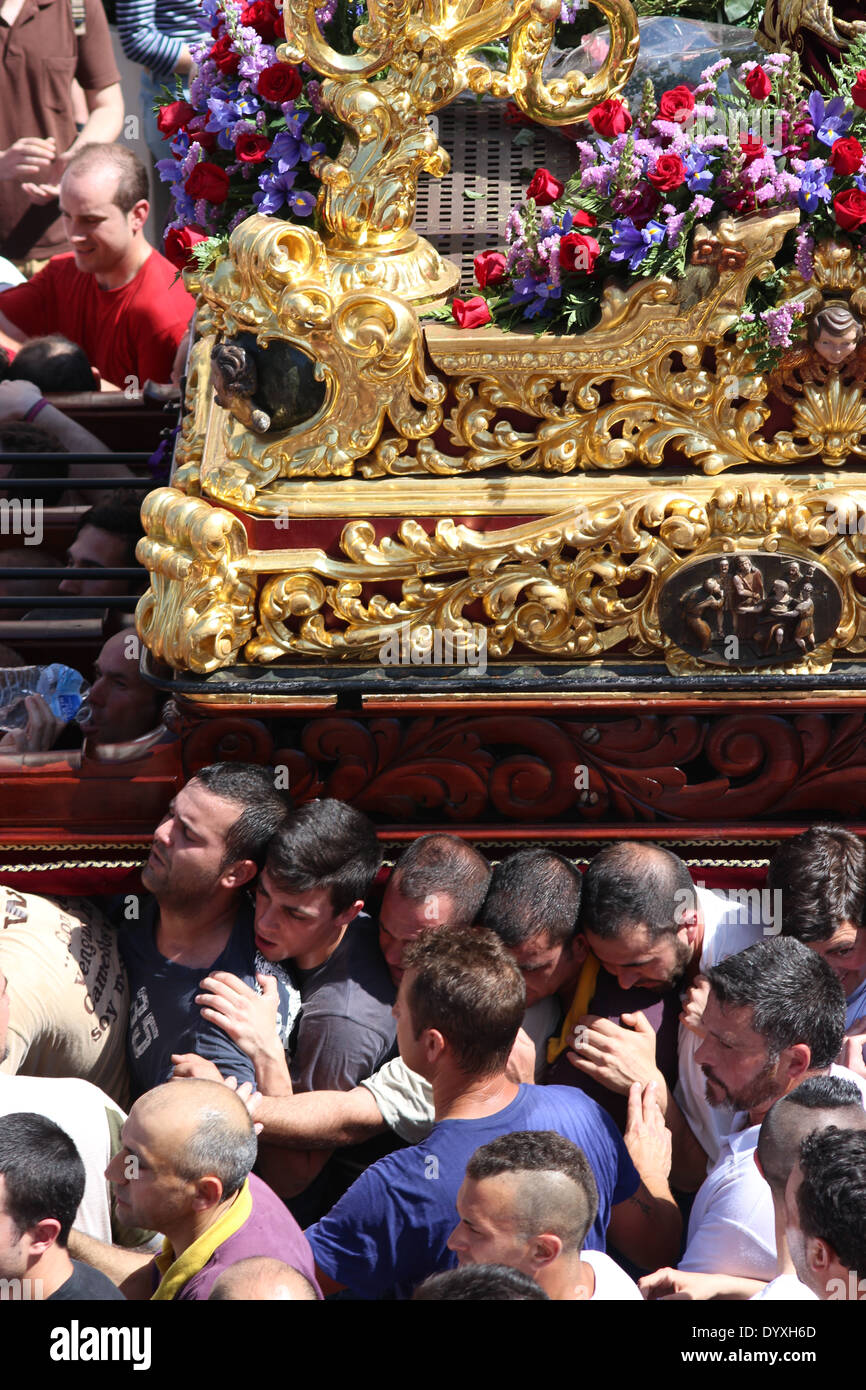 Holy Week procession on Good Friday in the town of Priego de Cordoba ...