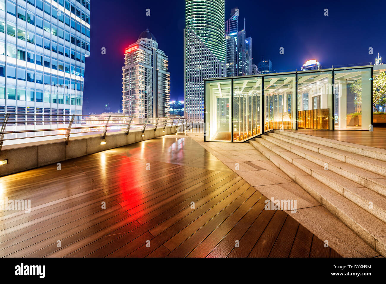 Urban city at night with traffic and night skyline Stock Photo - Alamy