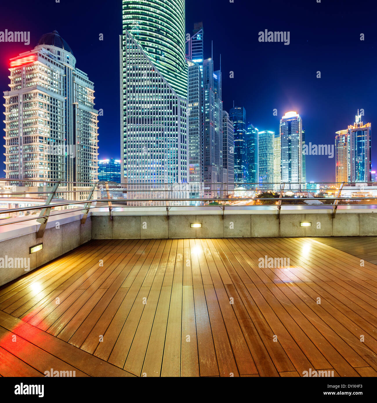 Urban city at night with traffic and night skyline Stock Photo - Alamy