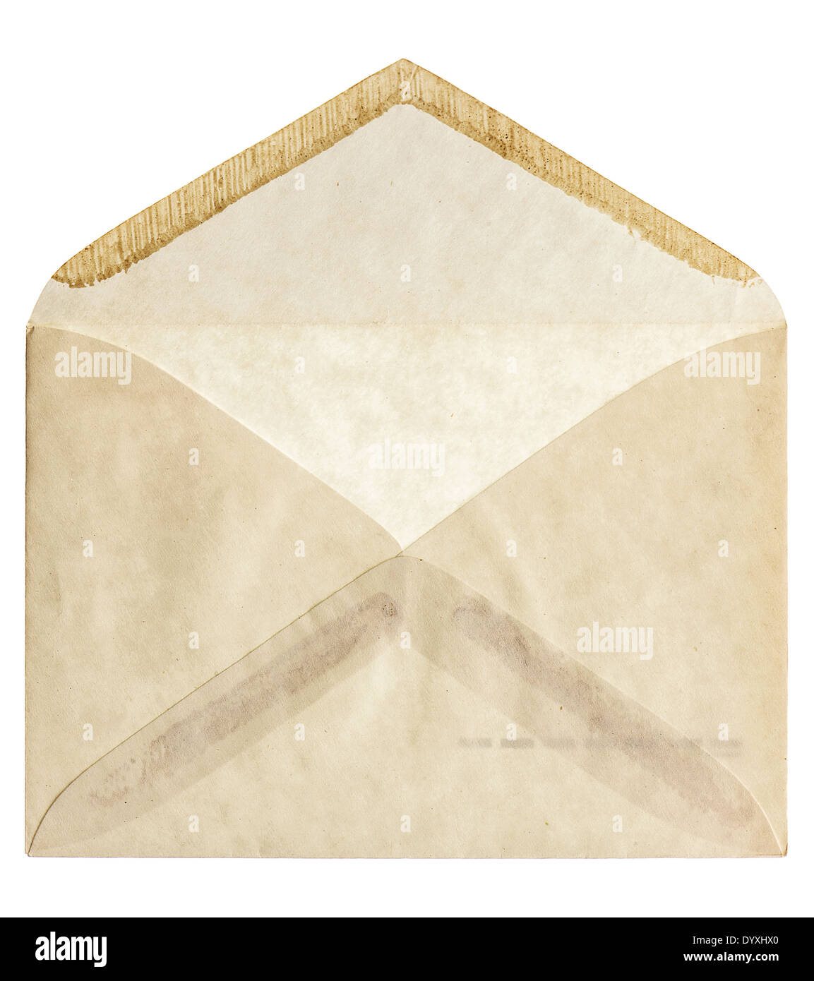 vintage grungy paper envelope isolated on white background Stock Photo ...