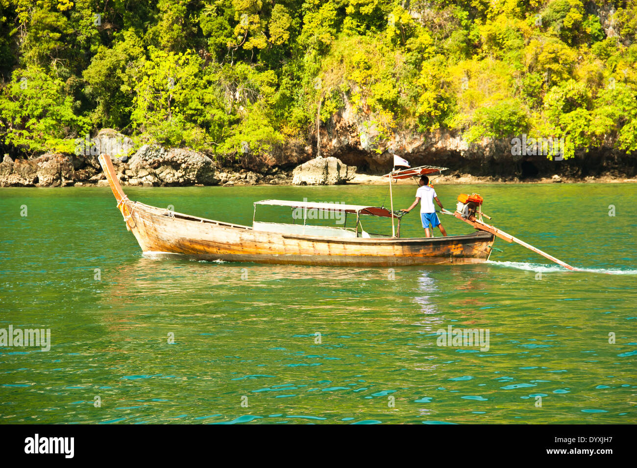 The fishing boats of local people and was sailing in the sea close to ...