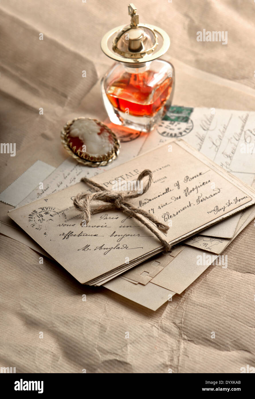 Vintage letters stamp hi-res stock photography and images - Alamy