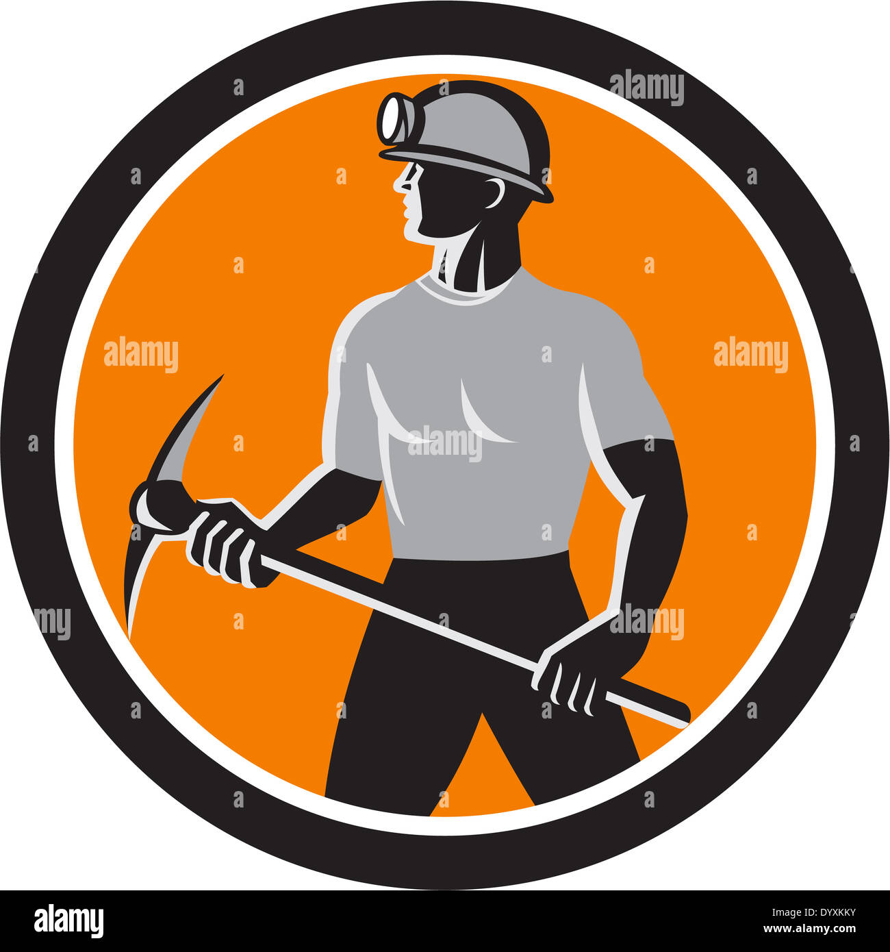 Coal miner holding pick axe hi-res stock photography and images - Alamy