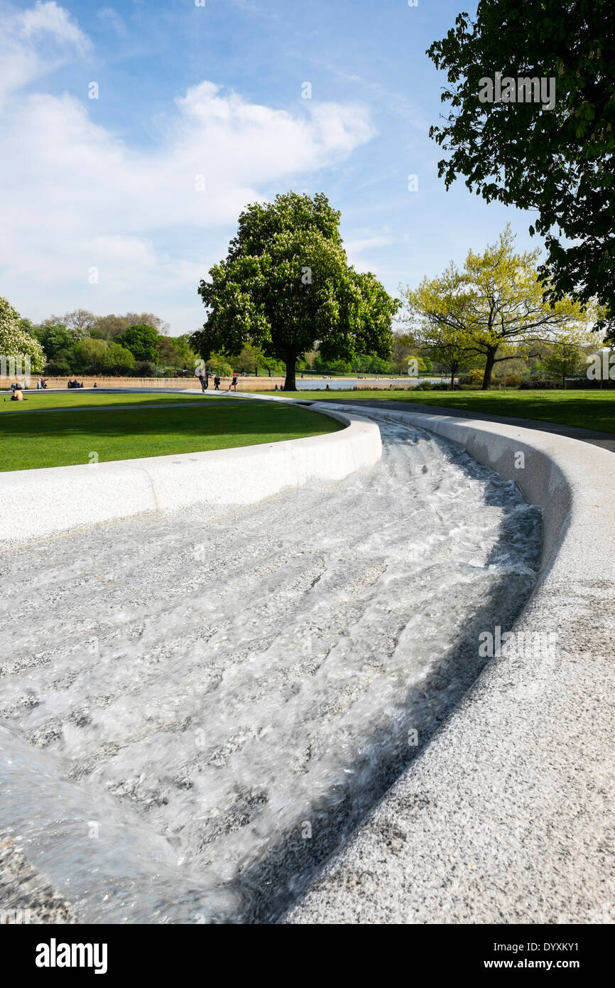 Princess Diana memorial fountain in Hyde Park London United Kingdom ...