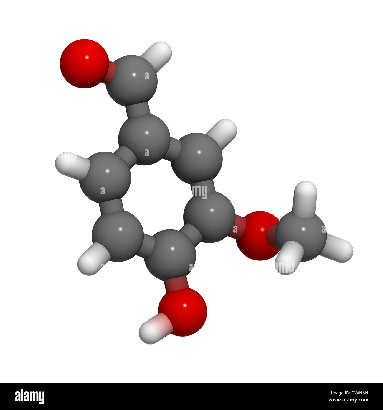 Vanillin vanilla extract molecule hi-res stock photography and images ...