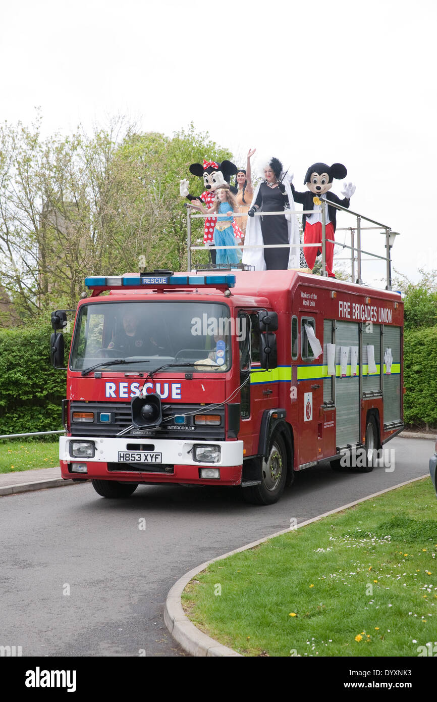 Biggin Hill, London, UK. 27th Apr, 2014. A fire engine with Disney ...