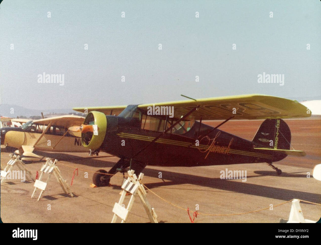 A photograph of a Porterfield 35-70 aircraft, a light monoplane ...