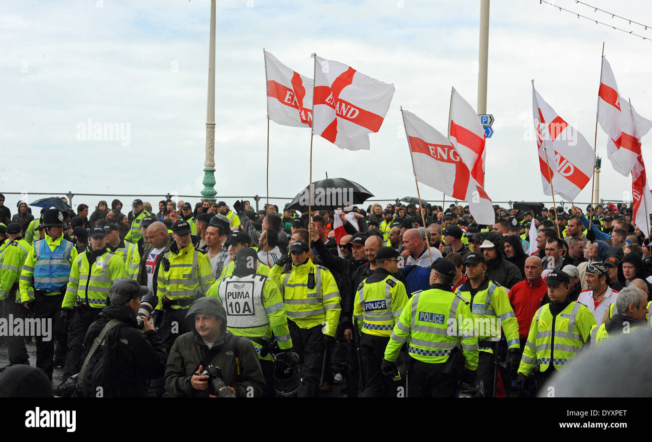 The March for England Rally in Brighton - 2014 Stock Photo - Alamy
