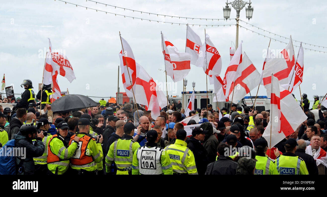 The March for England Rally in Brighton - 2014 Stock Photo - Alamy
