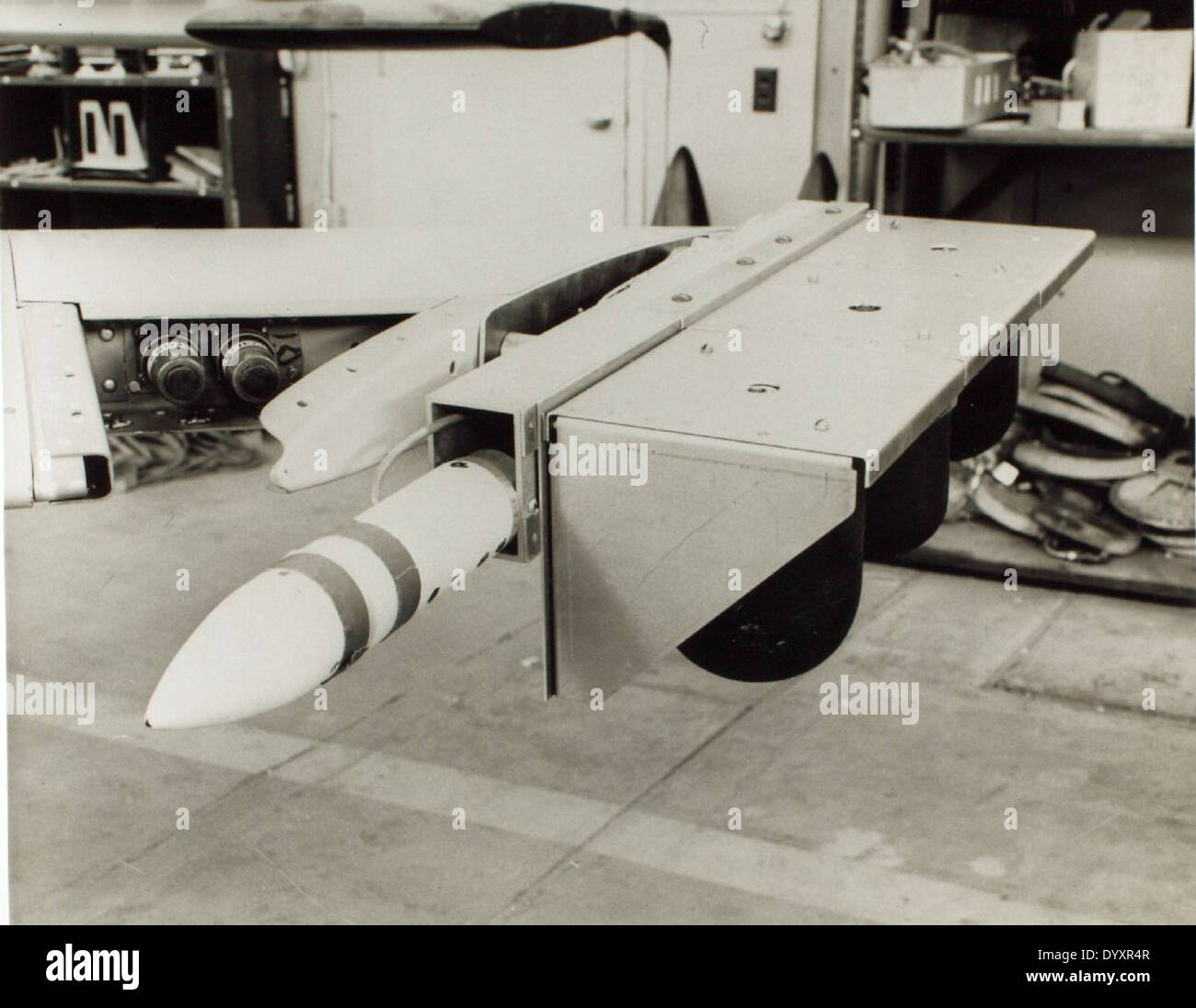 This image depicts a Teledyne Ryan Firebee, an unmanned aerial vehicle ...