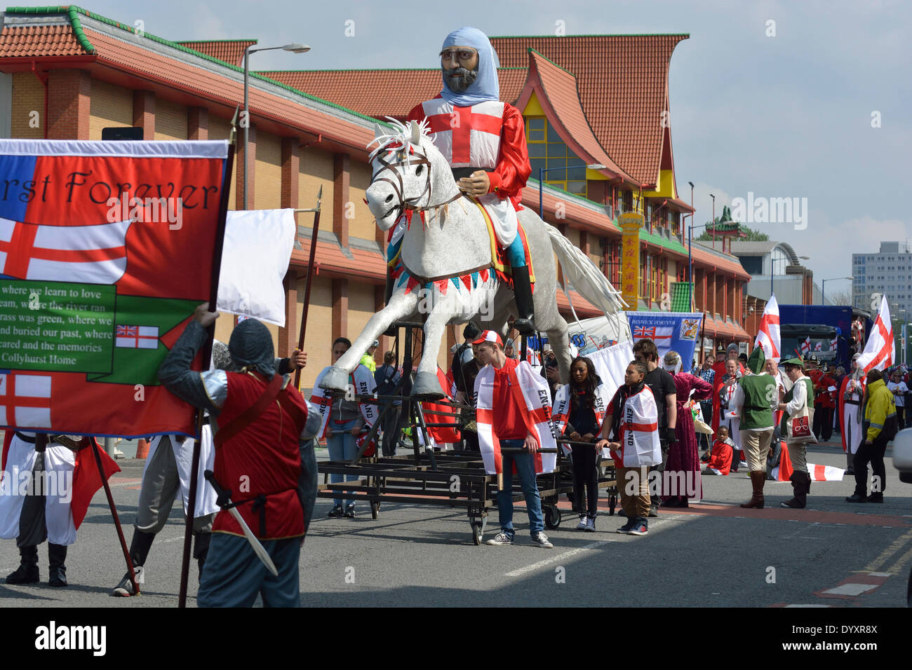 St george’s day parade manchester hi-res stock photography and images ...