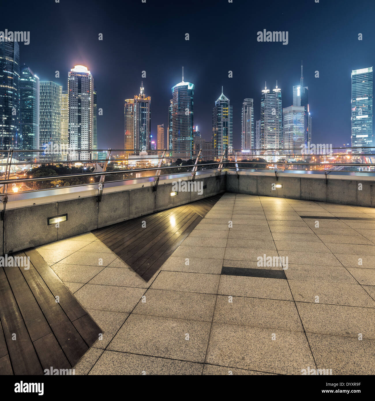 Urban city at night with traffic and night skyline Stock Photo - Alamy