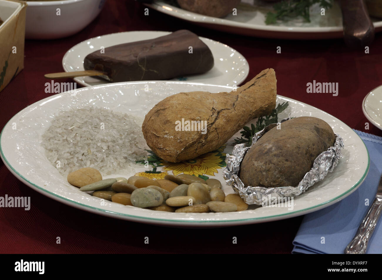 Rock food, naturally occurring rocks that look like food, collected by ...