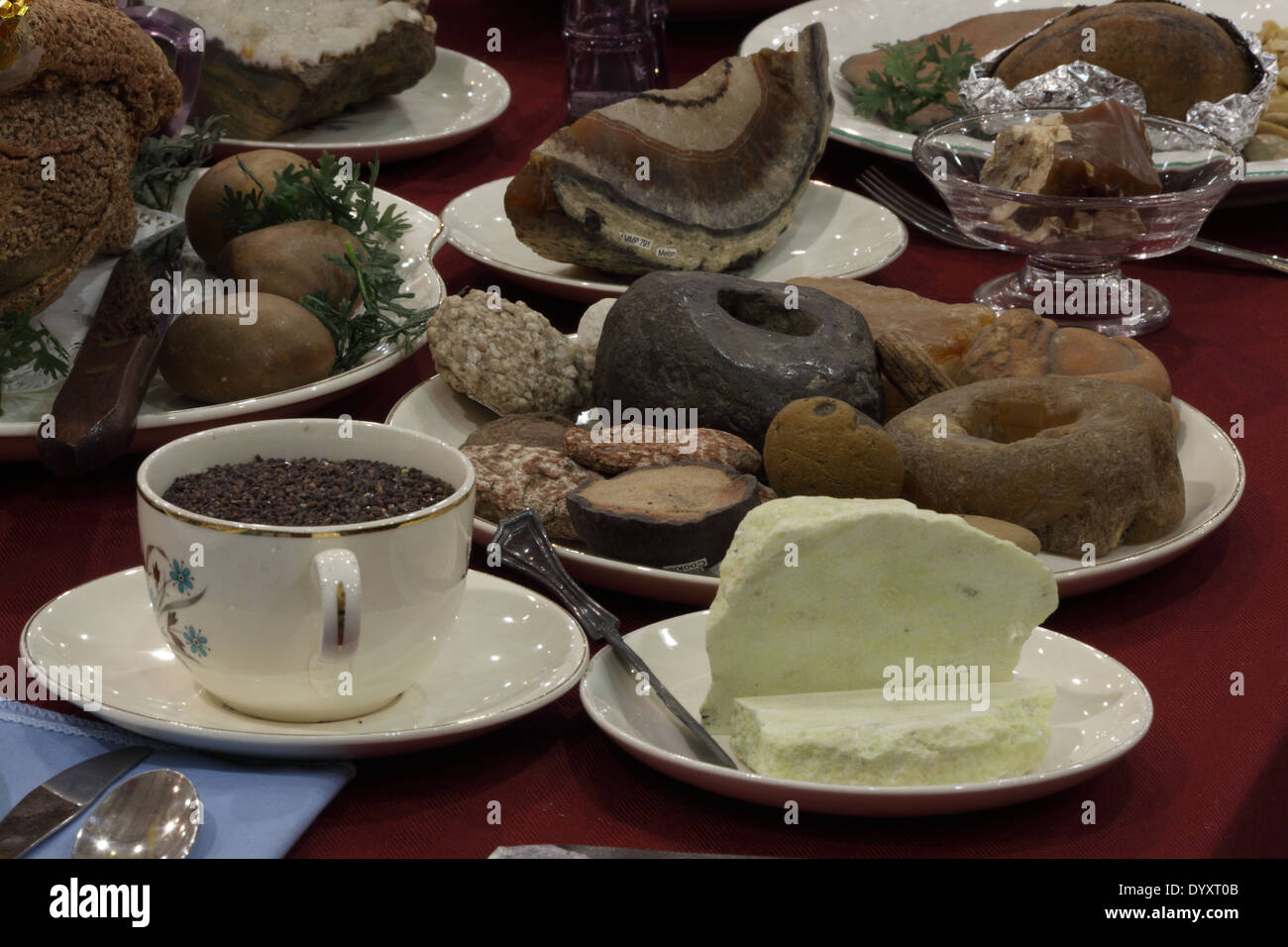 Rock food, naturally occurring rocks that look like food, collected by ...