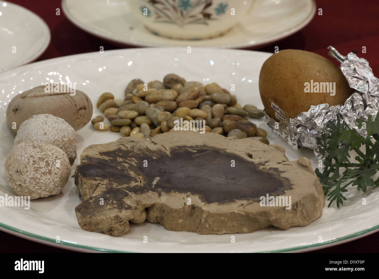 Rock food, naturally occurring rocks that look like food, collected by ...