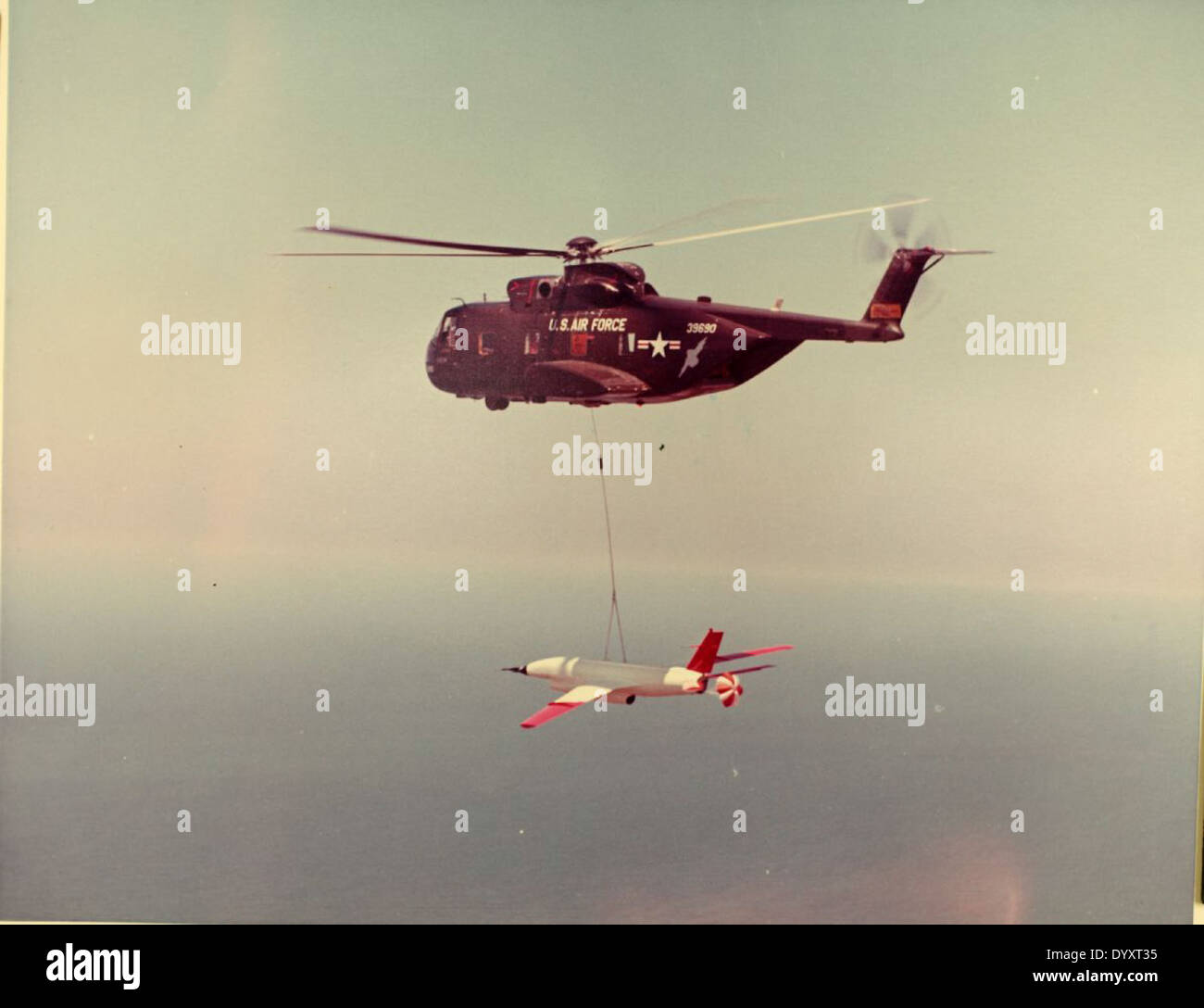 The Teledyne Ryan Firebee, a UAV drone (RPV), and the Sikorsky CH-3C/CH ...