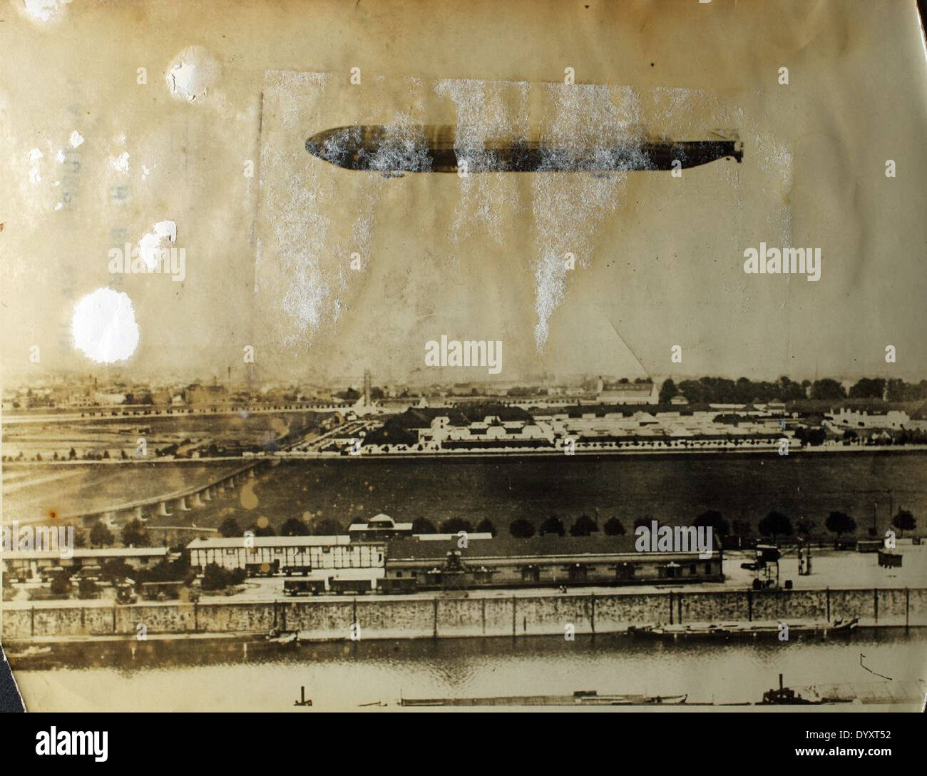 This image depicts a pre-WWI commercial Zeppelin, a significant ...