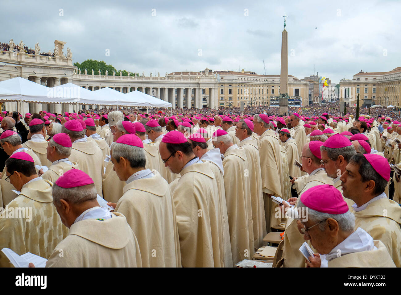 St Peter's Square, The Vatican. 27th April, 2014. Canonization of ...