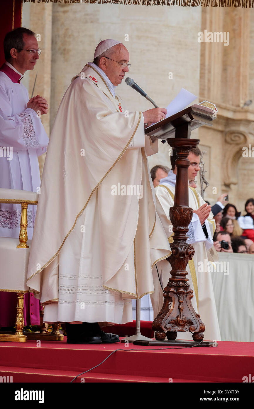 St Peter's Square, The Vatican. 27th April, 2014. Canonization of ...