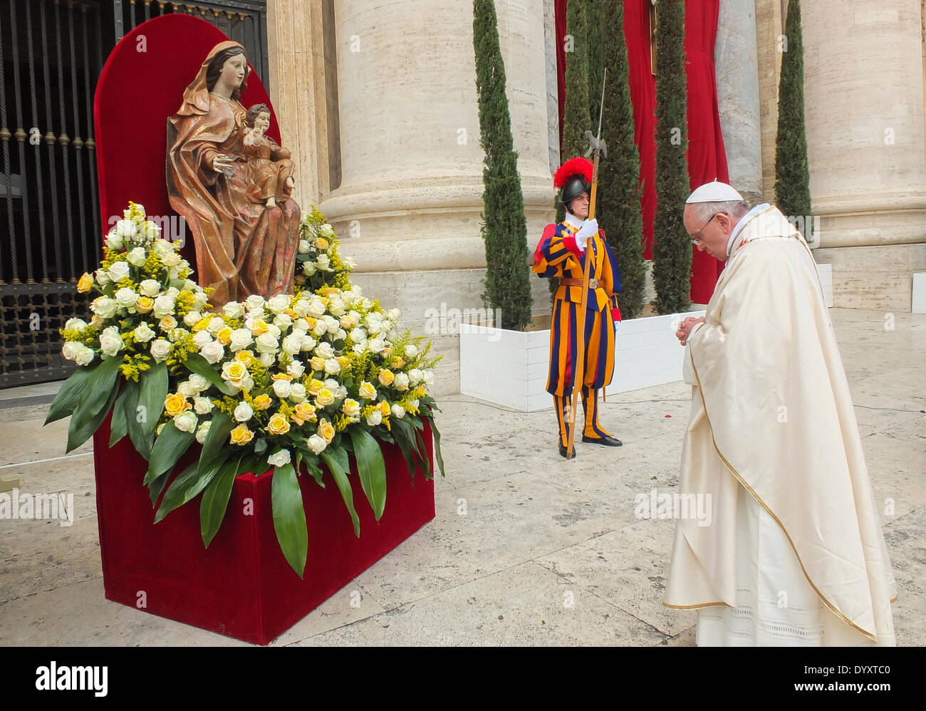 St Peter's Square, The Vatican. 27th April, 2014. Canonization of ...