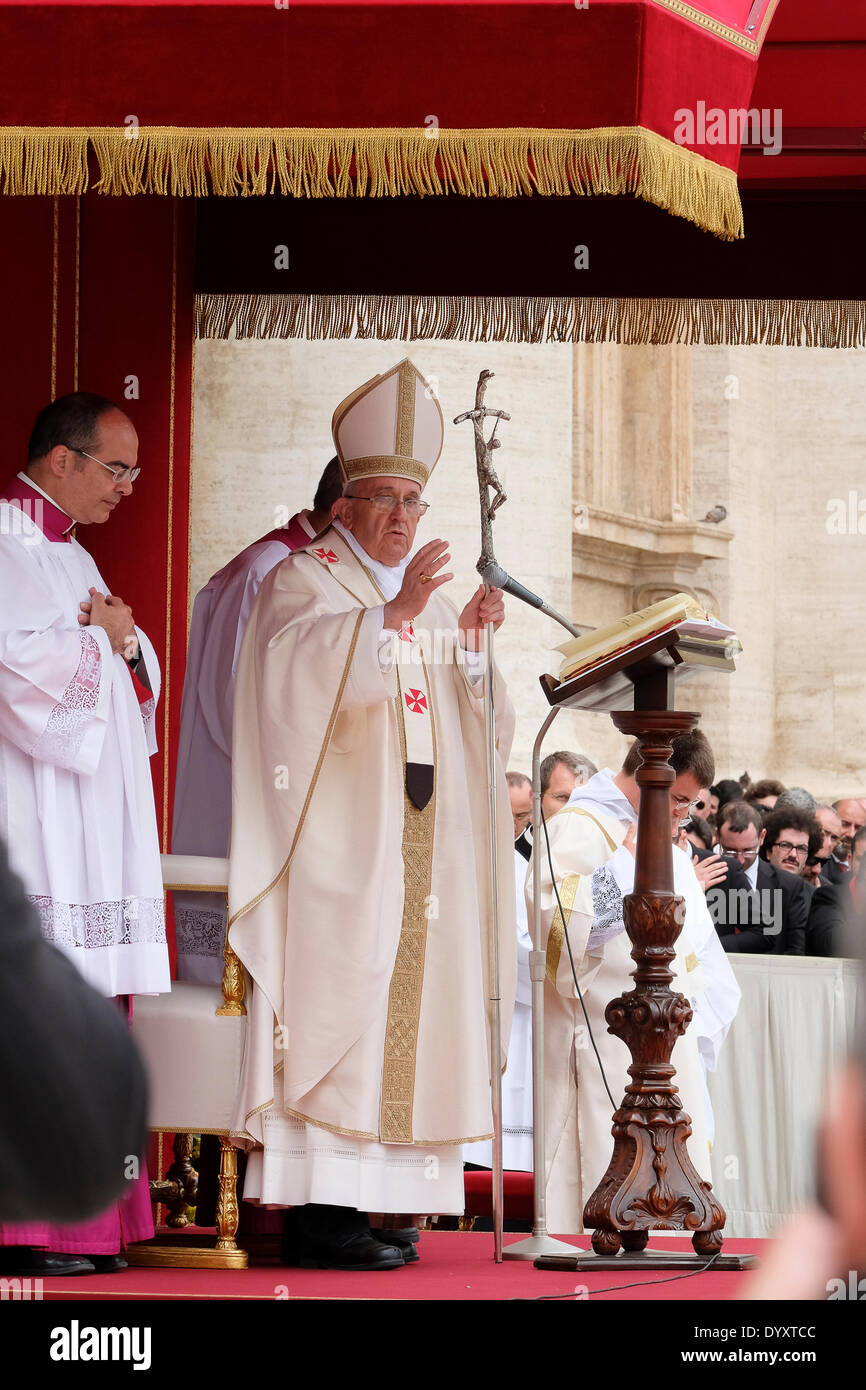 St Peter's Square, The Vatican. 27th April, 2014. Canonization of ...