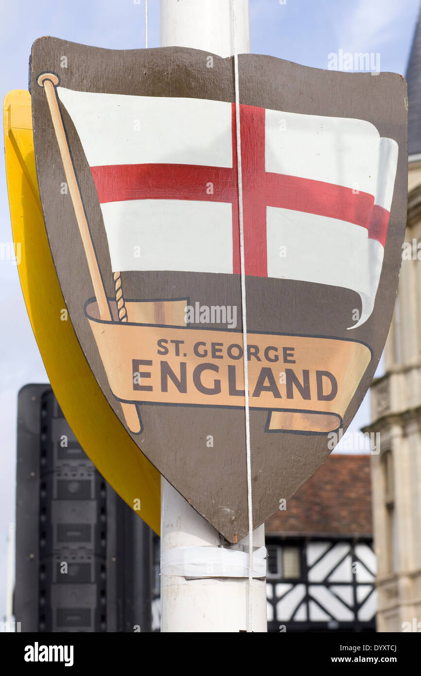 Cross st george flag map hi-res stock photography and images - Alamy