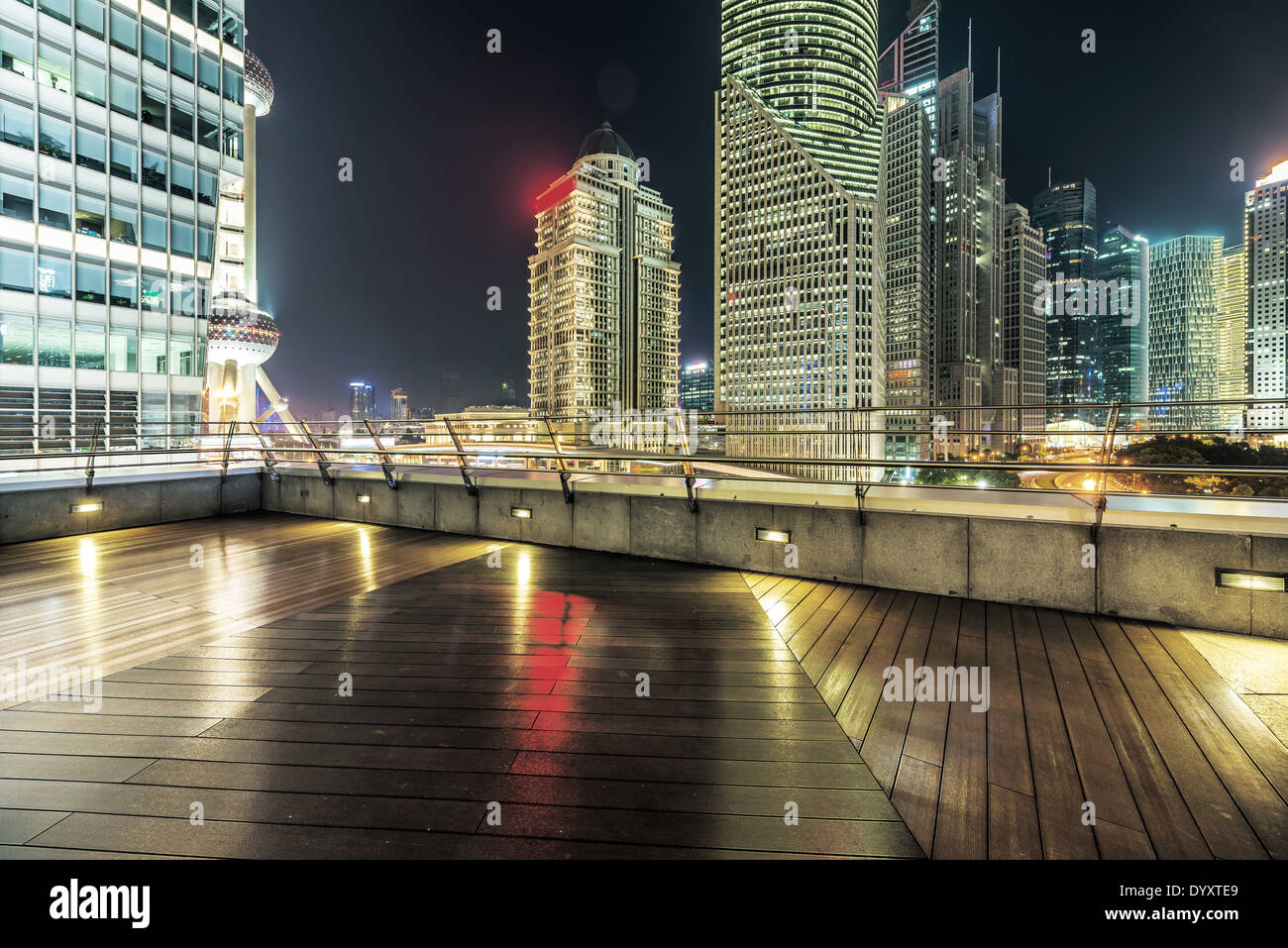 Urban city at night with traffic and night skyline Stock Photo - Alamy