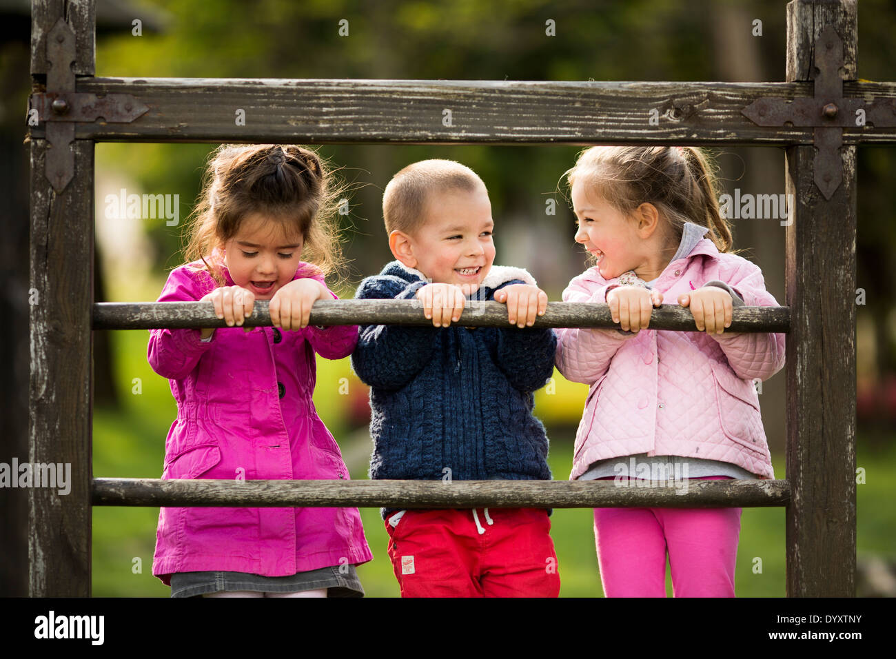 Kids having fun Stock Photo - Alamy