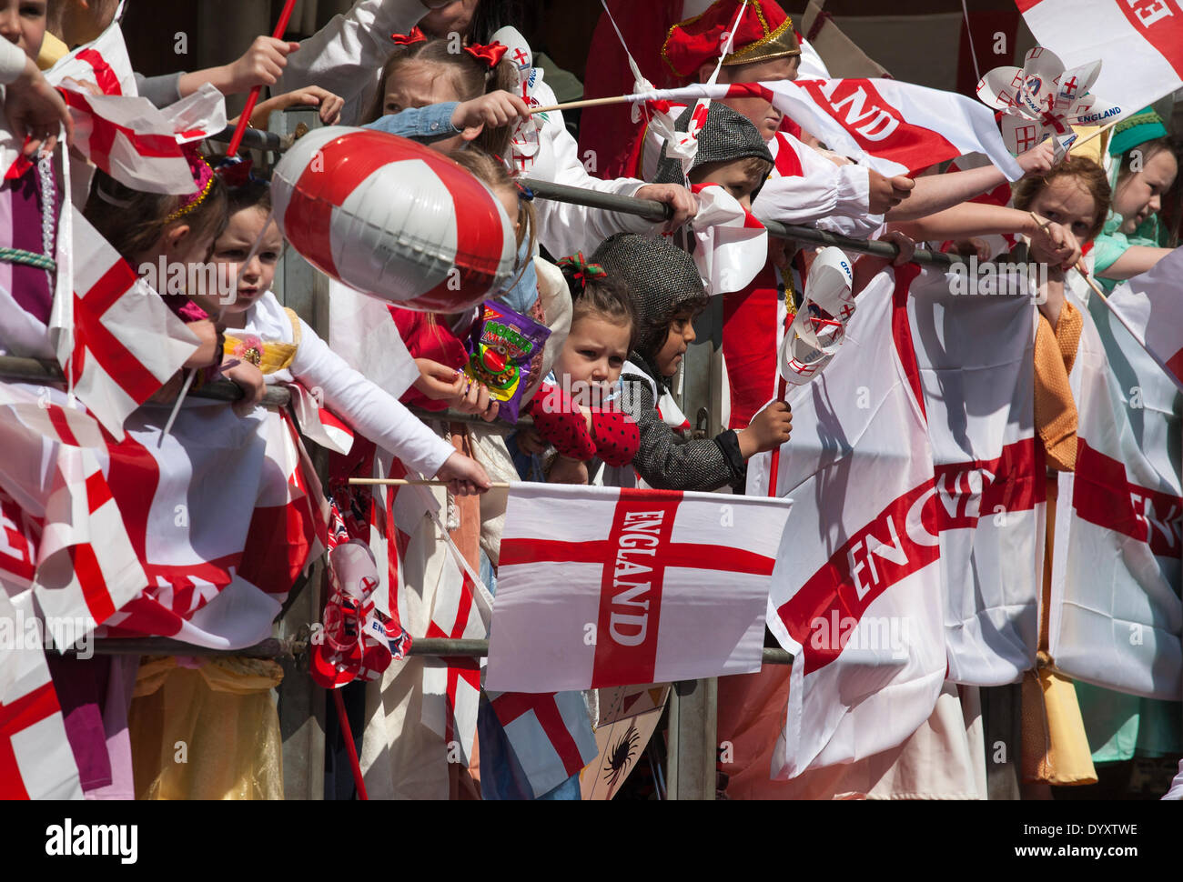 Manchester, UK 27th April, 2014. St George's weekend celebrations, a ...