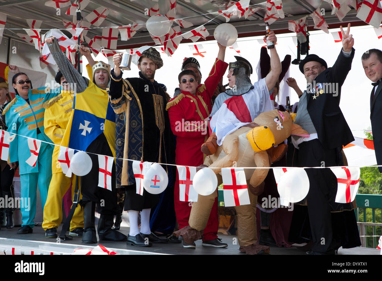 Manchester, UK 27th April, 2014. St George's weekend celebrations, a ...