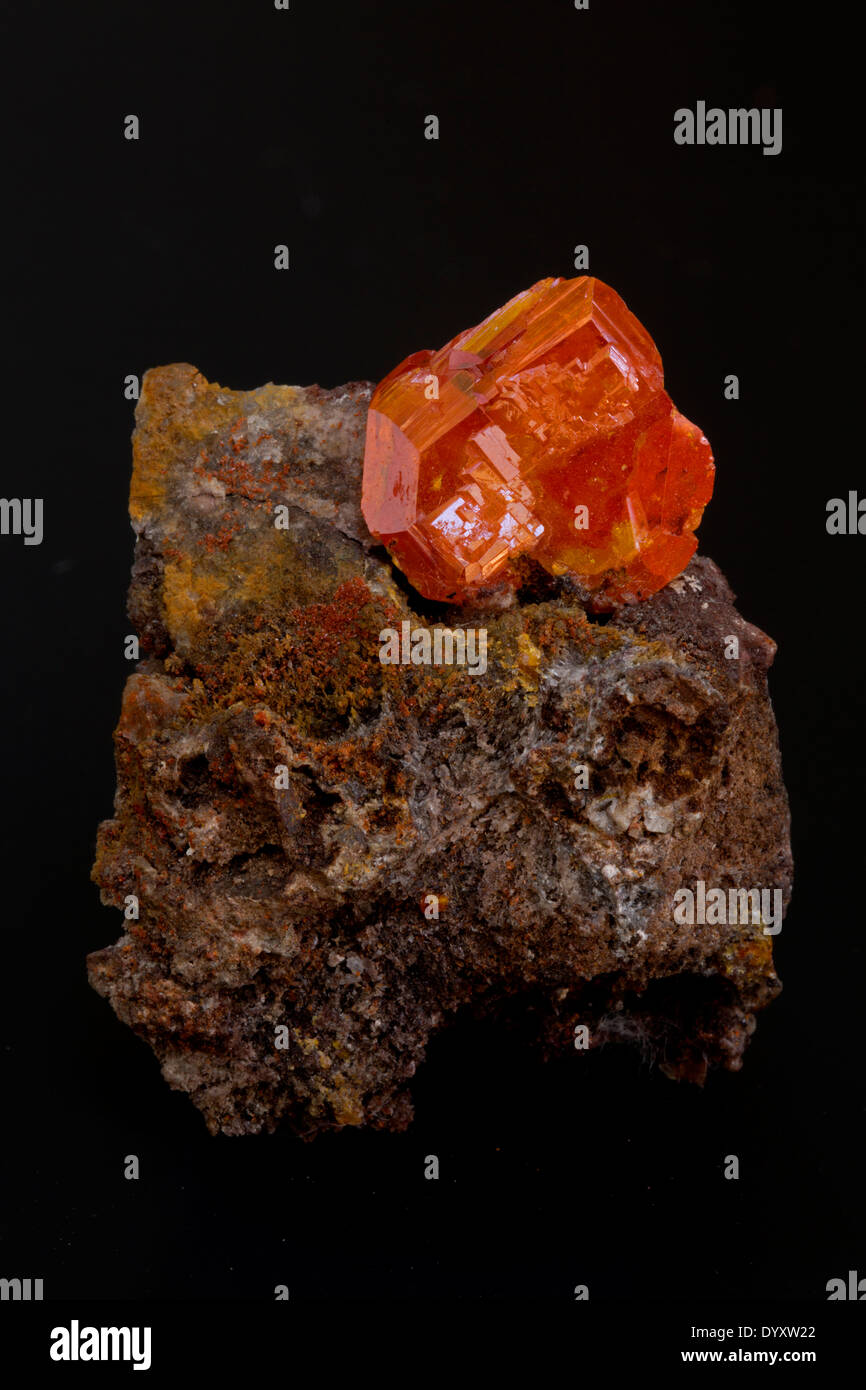 Wulfenite, Red Cloud mine, Arizona, specimen courtesy of Marcus/Haskins ...