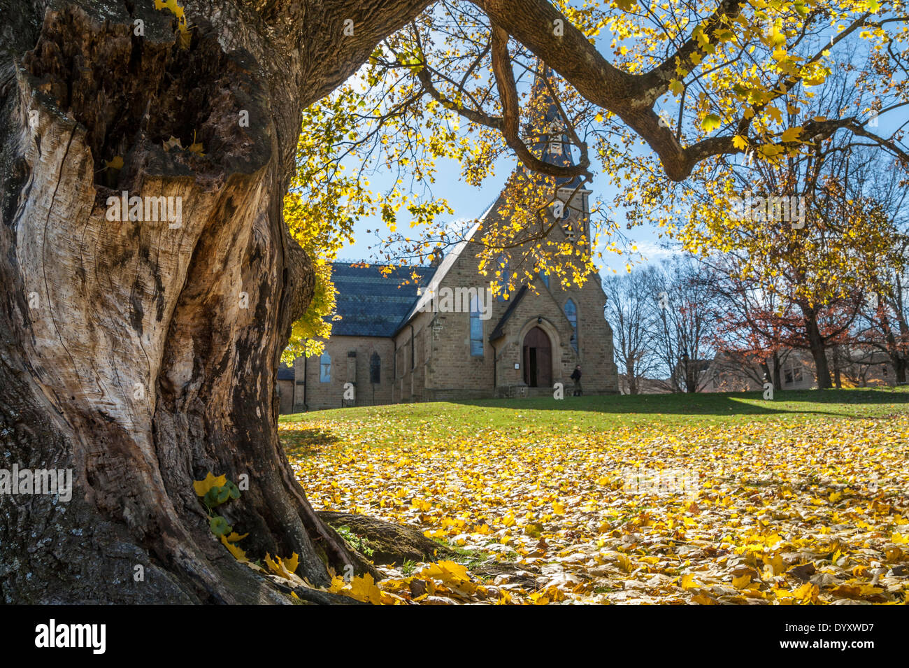 Kenyon College campus, Gambier, OH. Church of the Holy Spirit Stock ...