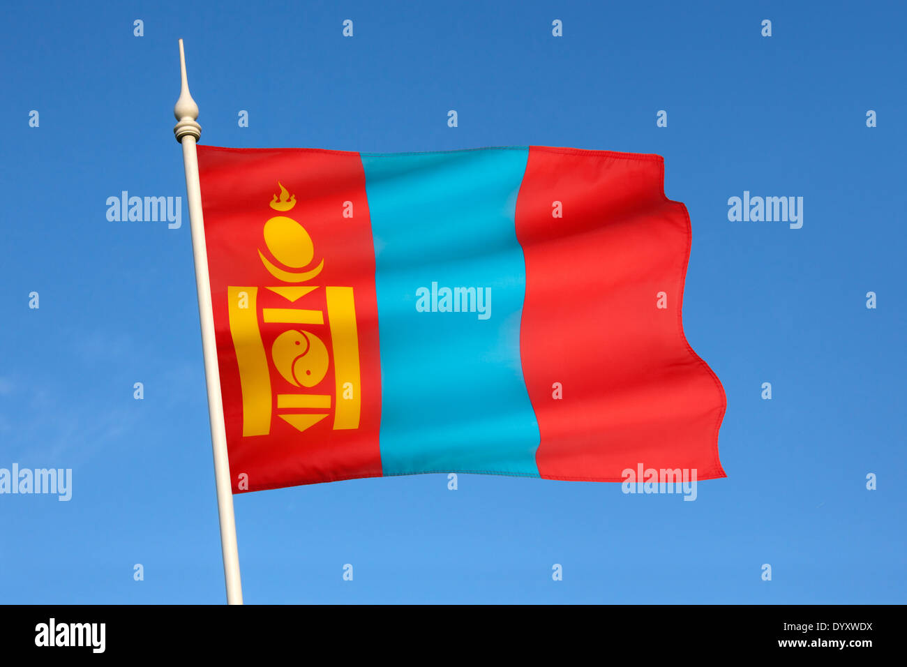 Mongolian flag hi-res stock photography and images - Alamy
