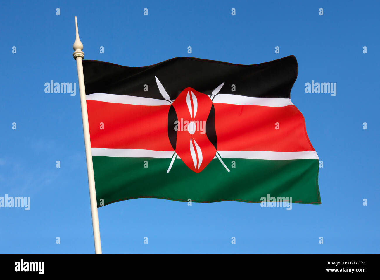 Kenya flag hi-res stock photography and images - Alamy