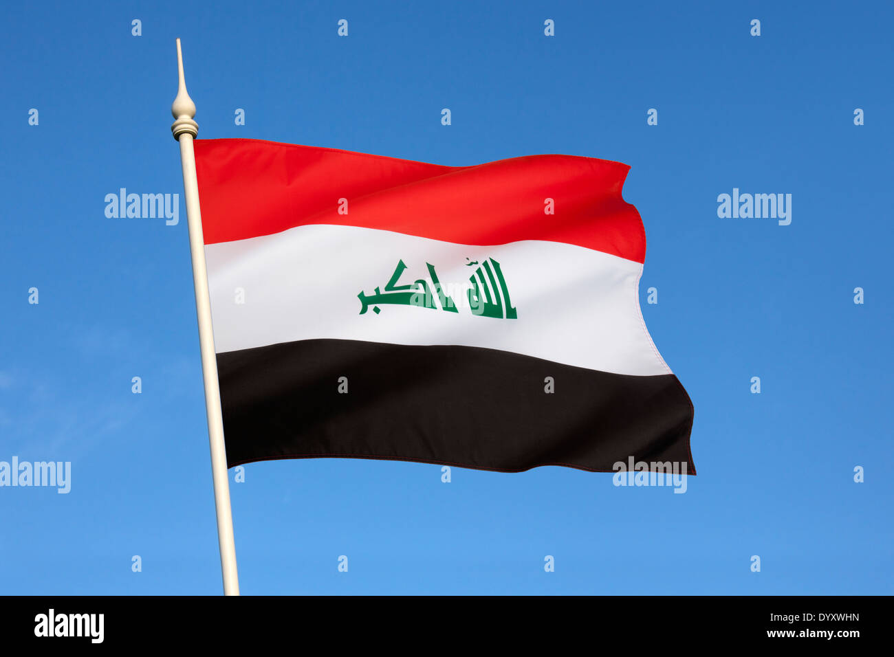 The flag of Iraq Stock Photo - Alamy