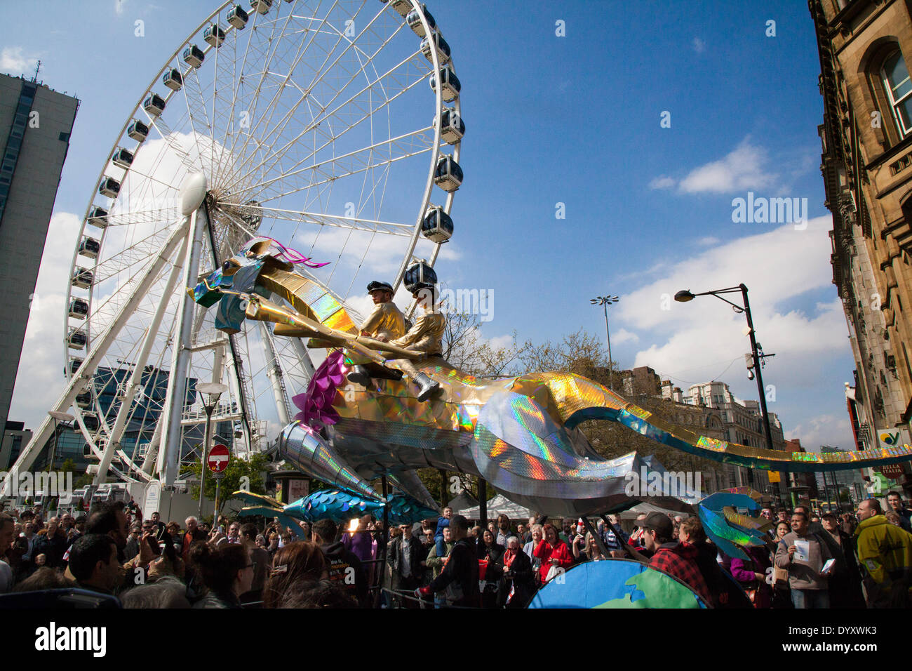 Manchester, UK 27th April, 2014. St George's weekend celebrations in ...