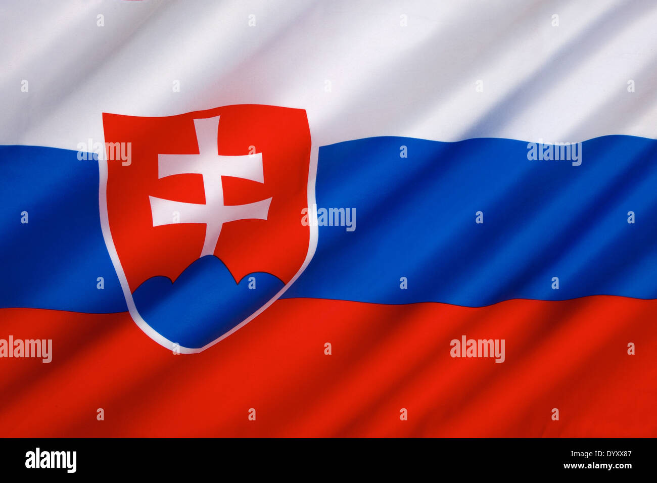 Flag of Slovakia Stock Photo - Alamy