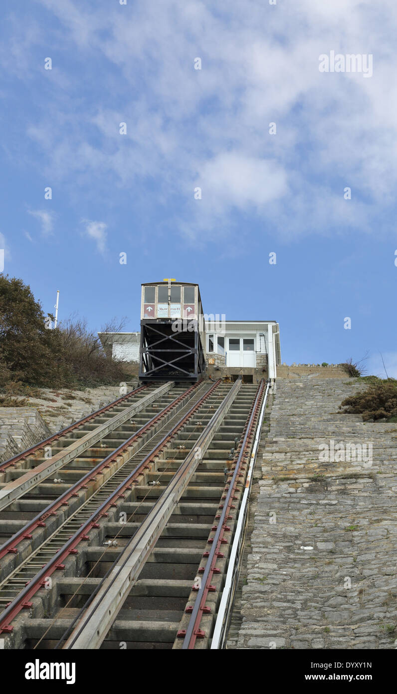 cliff lift at the seaside resort of bournemouth on the dorset coast ...