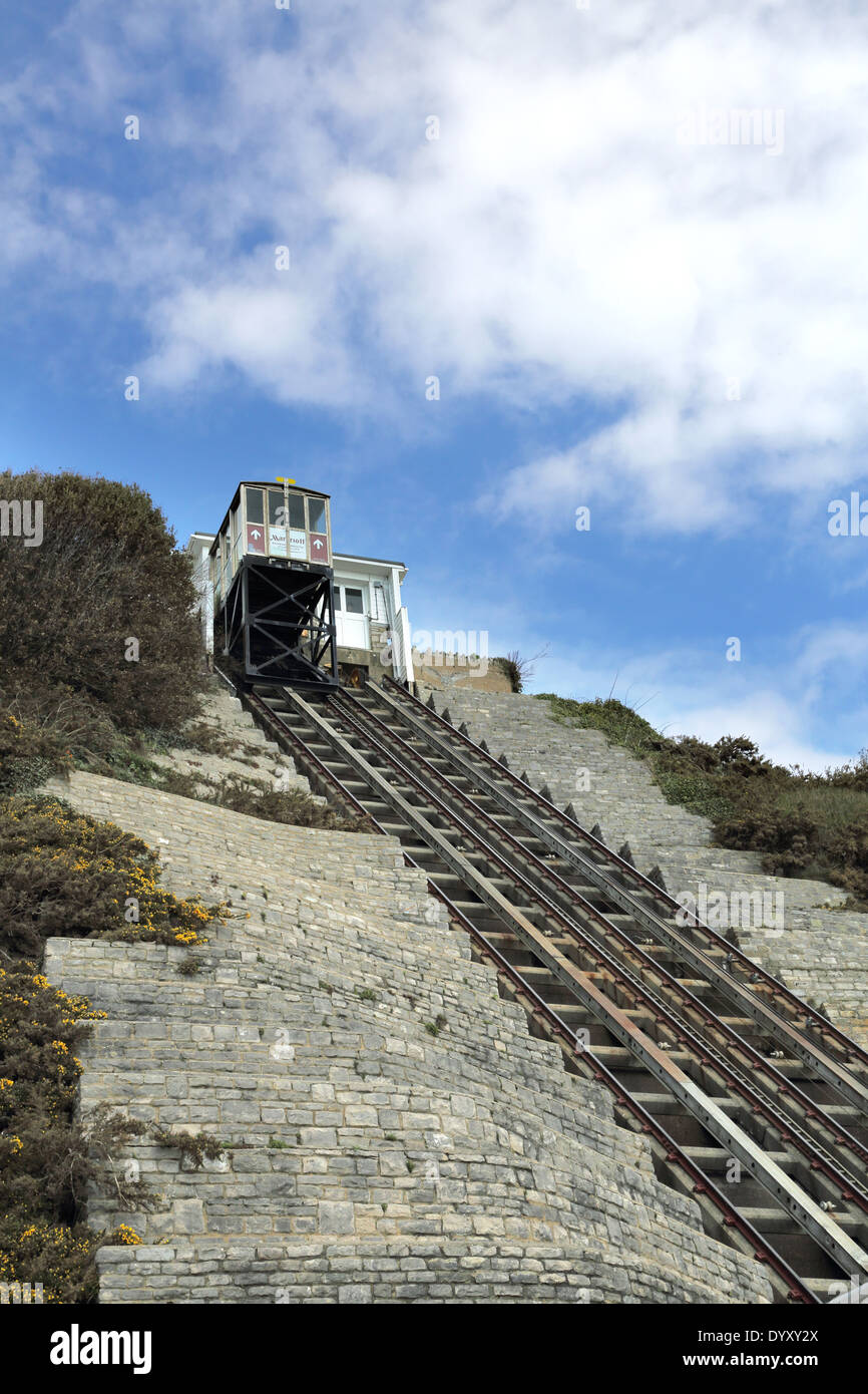 cliff lift at the seaside resort of bournemouth on the dorset coast ...