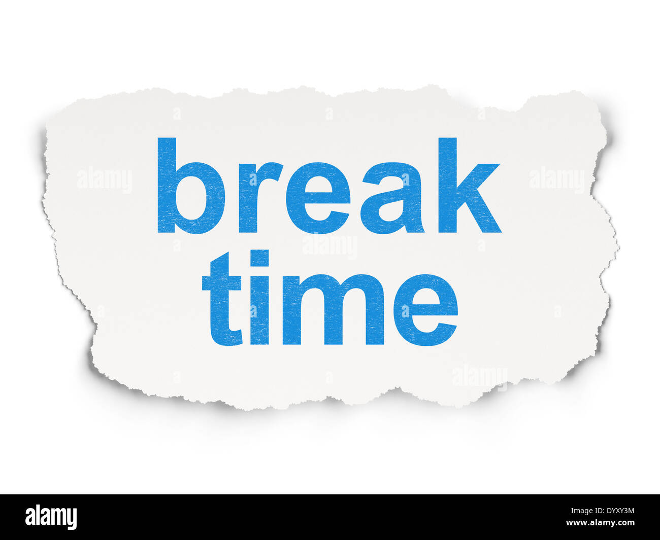 Time concept: Break Time on Paper background Stock Photo - Alamy