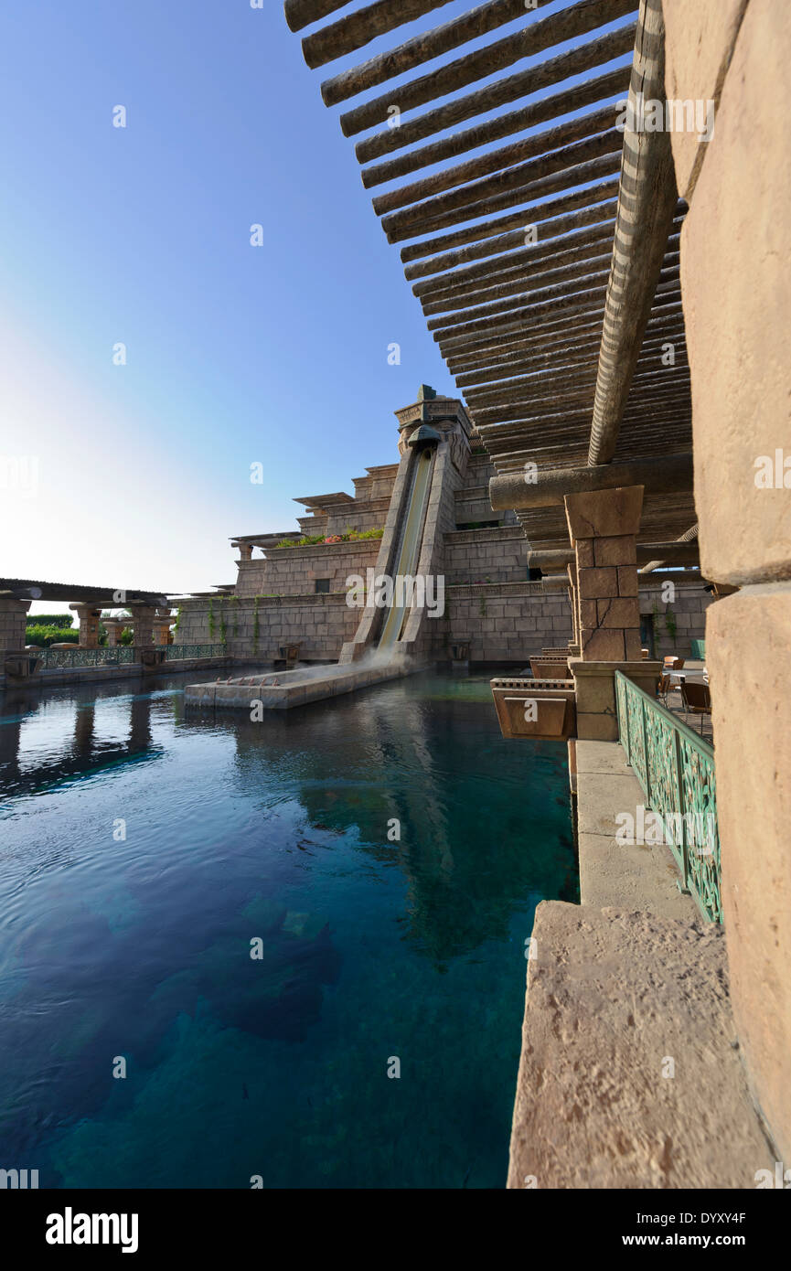 One of many fun thrilling water slides at the Wild Wadi Water Park ...