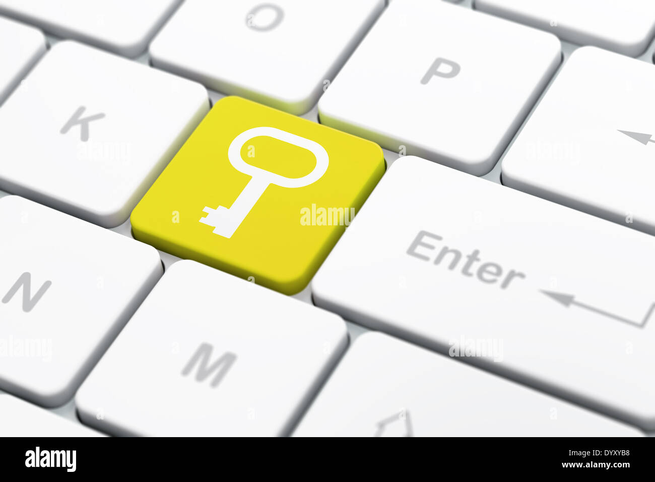 Safety concept: Key on computer keyboard background Stock Photo - Alamy