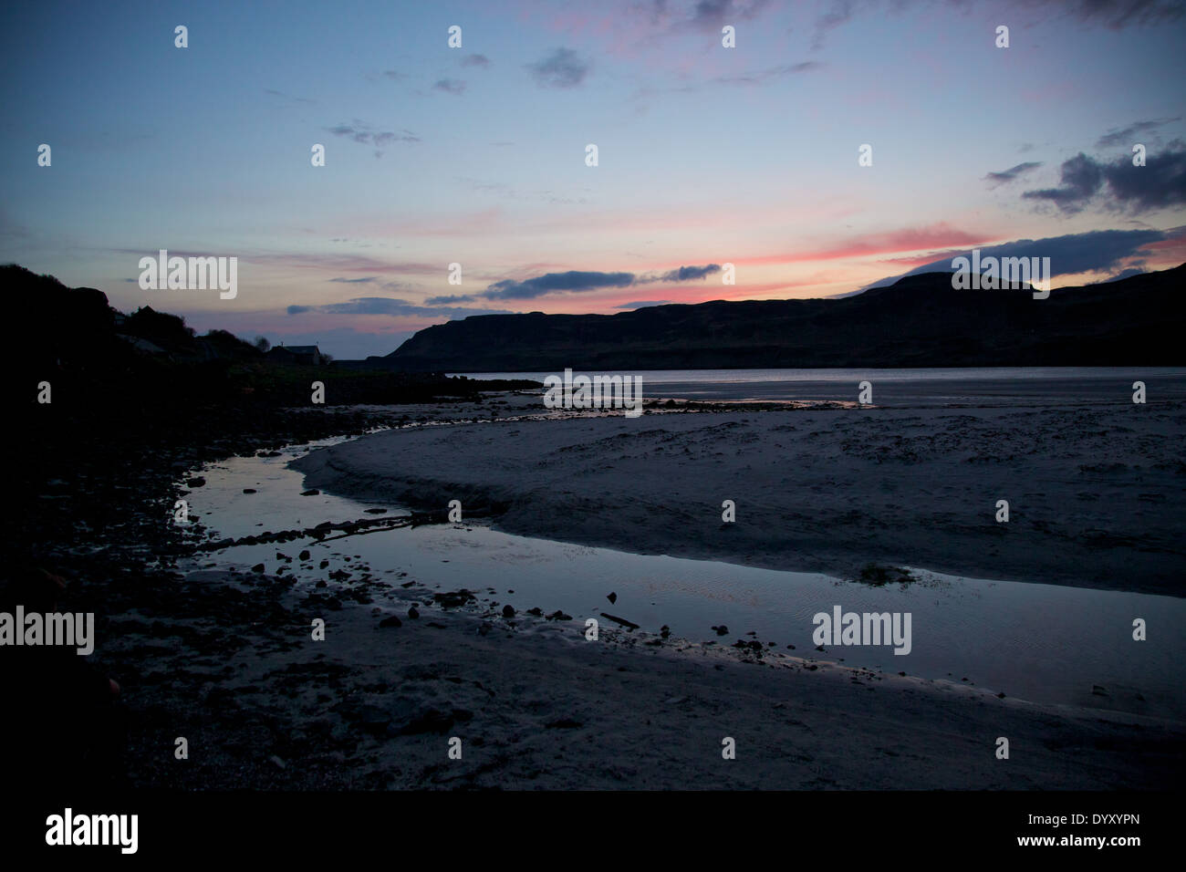 Calgary bay at dusk, Isle of Mull, Argyle, Inner Hebrides, Scottish ...